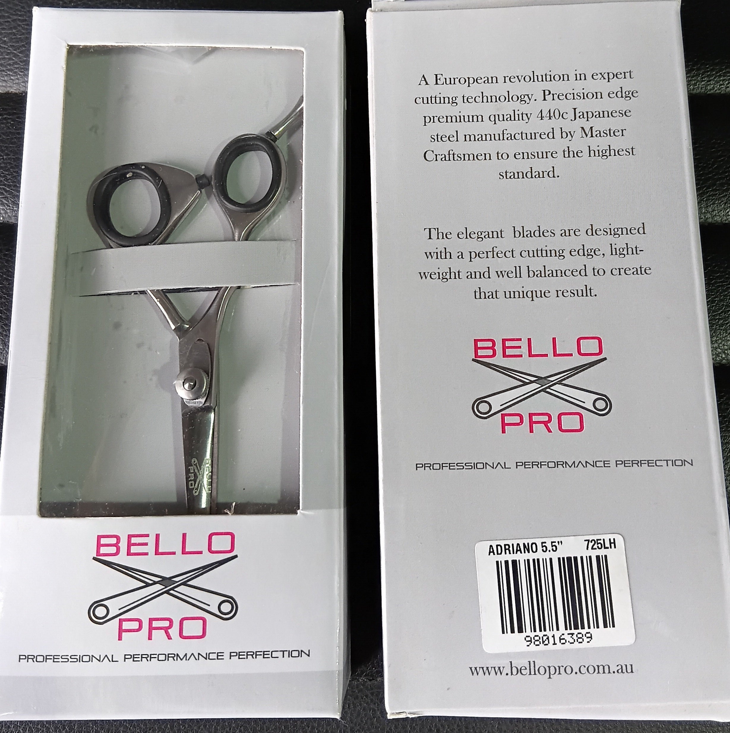 Bello Pro Adriano 5.5" Japanese Scissors 725LH – Hair and Beauty Hub