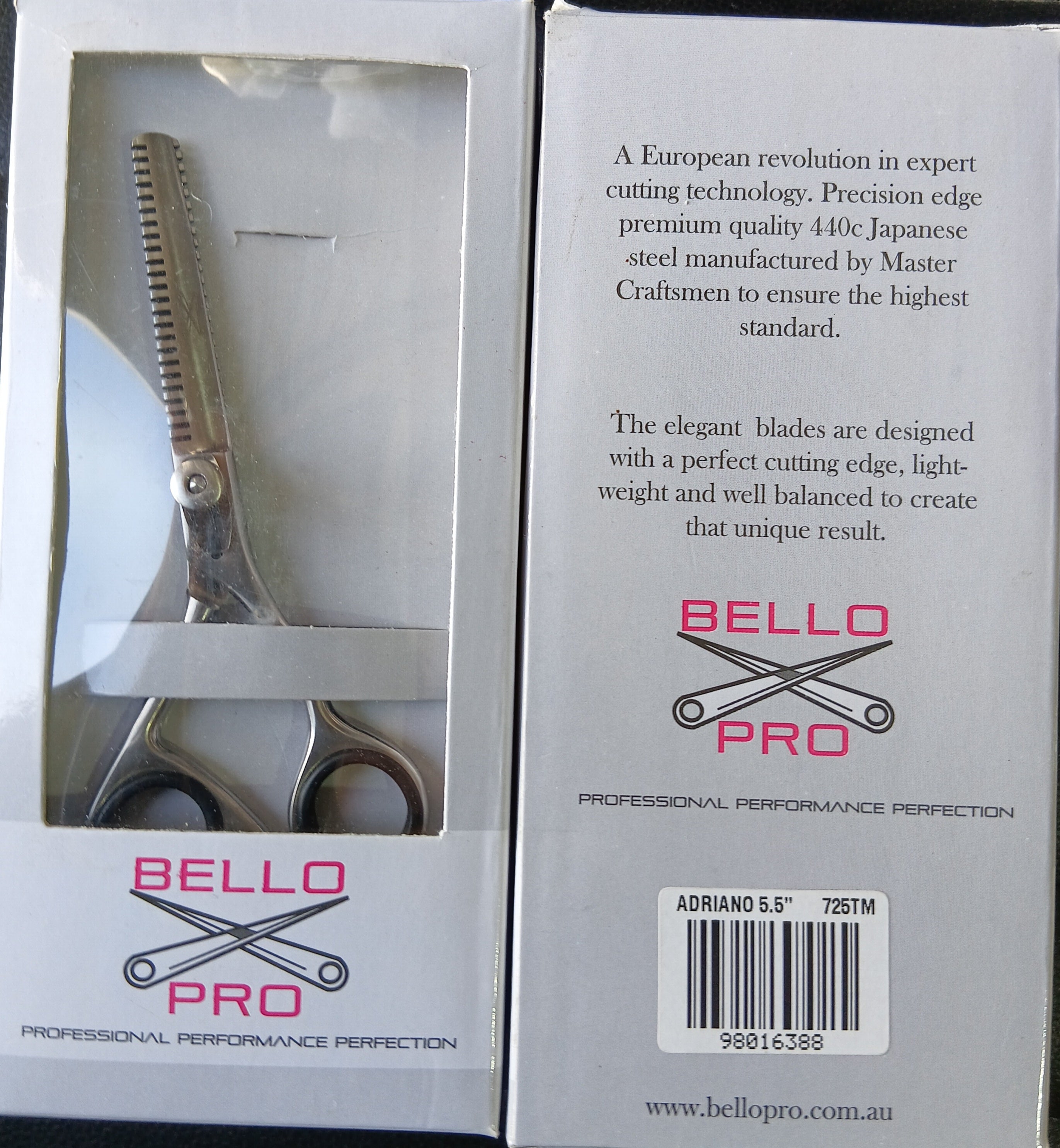 Bello Pro Adriano 5.5" Japanese Thinner 725TM – Hair and Beauty Hub